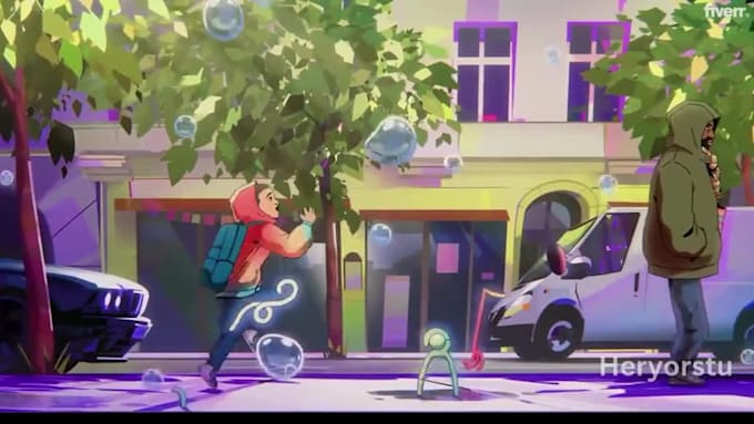 2d cartoon animation, anime animation, 2d short film, twitch intro by ...