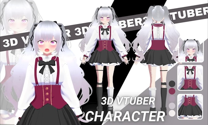 Create a custom anime vtuber 3d model with professional rigging by ...