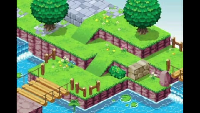 Create pixel art tileset 2d sprite sheet rpg maker pixel background by ...
