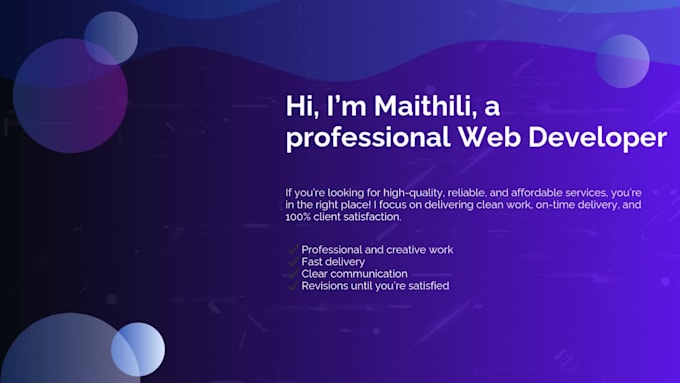 Create a professional wordpress website with html css by Maithili ...