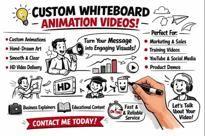 Create professional whiteboard animation videos, animated explainers by ...