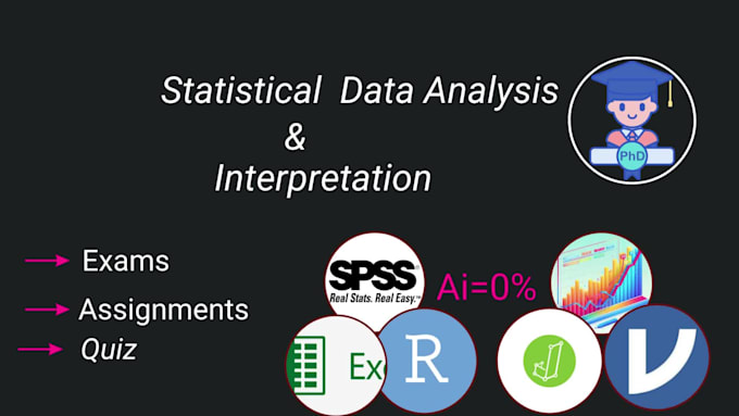 Statistical data analysis using r spss excel jasp jamovi by Statistic_tut | Fiverr