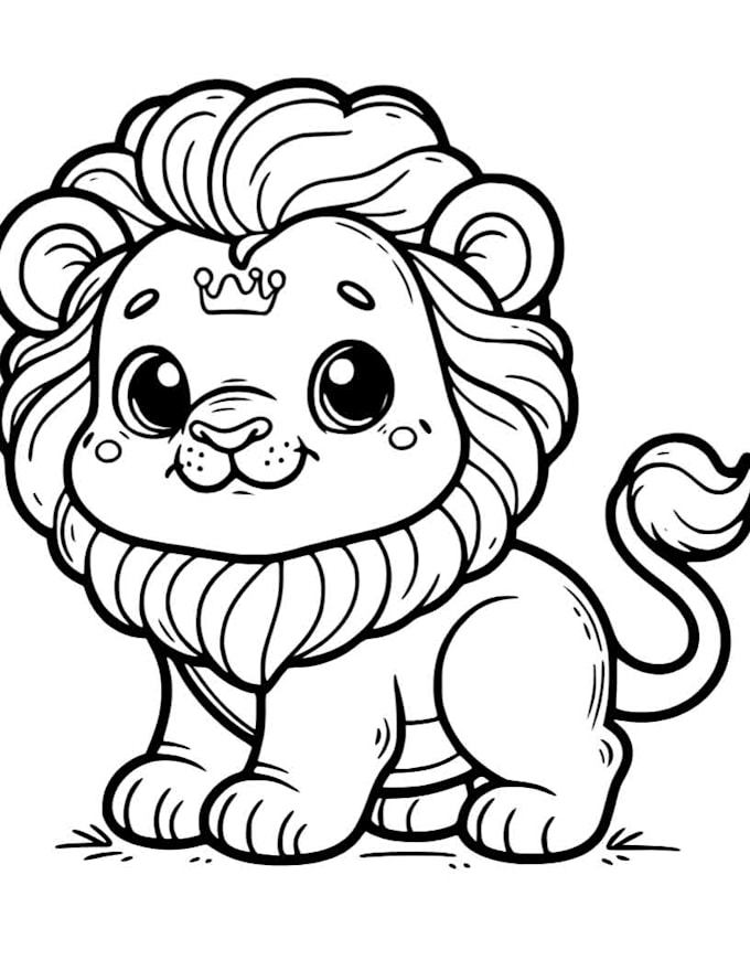 Design kids coloring book pages with cute animals by Storevirtual045 ...