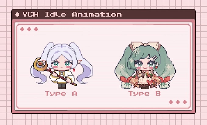 Make chibi pixel art by Amai_citrus | Fiverr