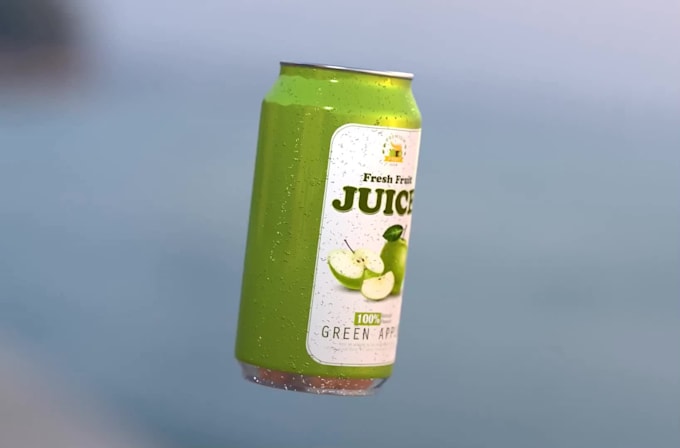 Create 3d beverage animation, 3d bottle can drink animation, 3d soda ...