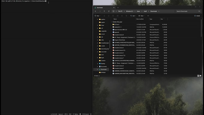 Create a powerful python file organizer and automation tool by Tablechat | Fiverr