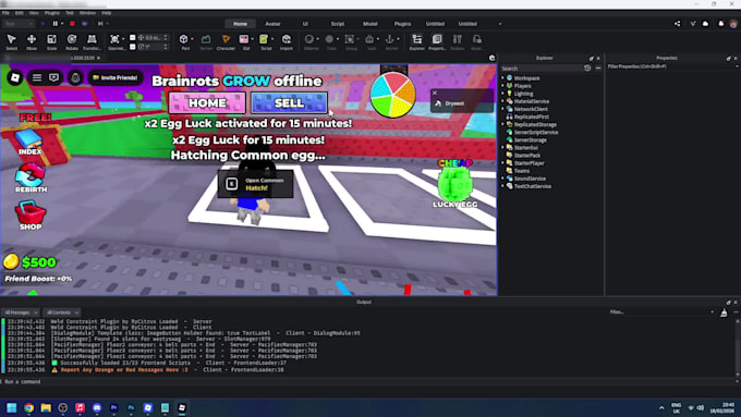 Criação completa de jogo roblox, scripting em lua, scripter de roblox ...