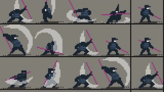 Do pixel art animation pixel art sprite sheet pixel animation game art ...