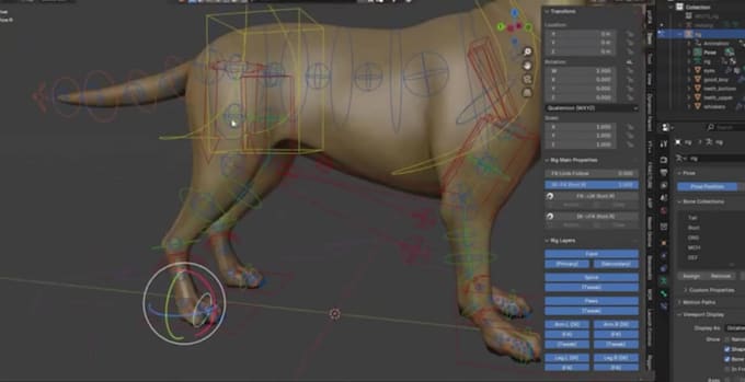 Rig 3d animal character,facial rig,auto rig pro,vrm rig,animaze rig ...
