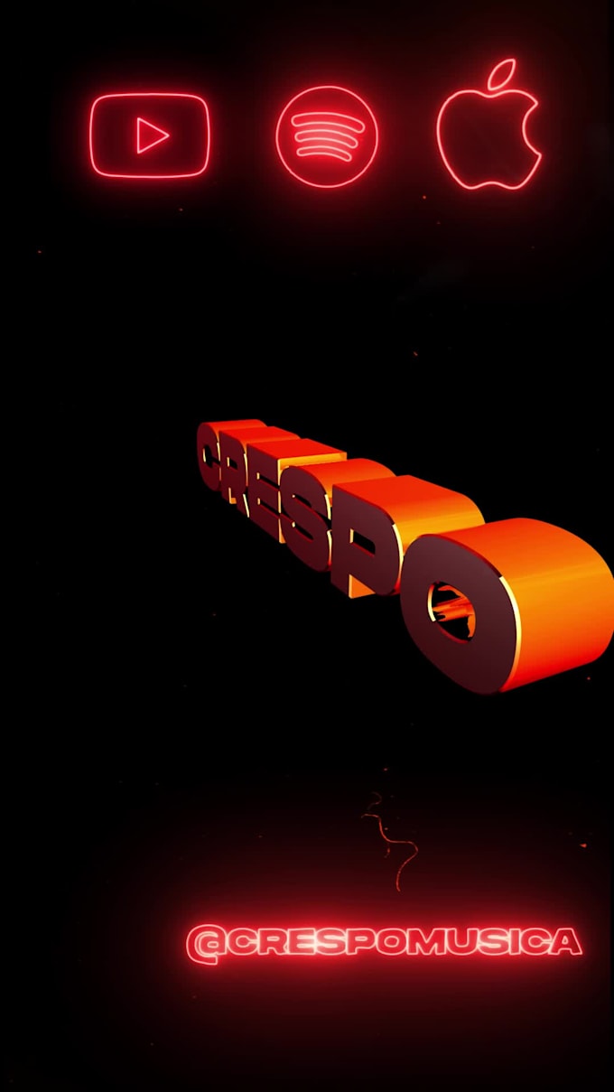 3d neon name animation with camera motion by Alejandro_iasir | Fiverr