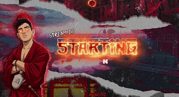 Design a professional starting soon screen for your stream by Aymane ...