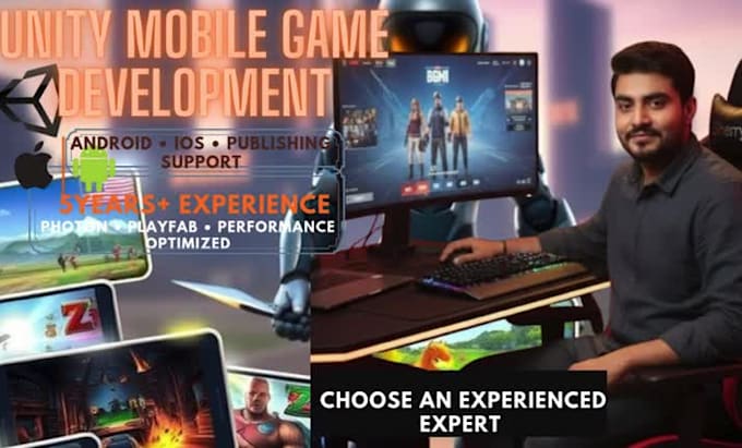 Develop your unity 2d or 3d mobile game for android and ios by Muhammad ...