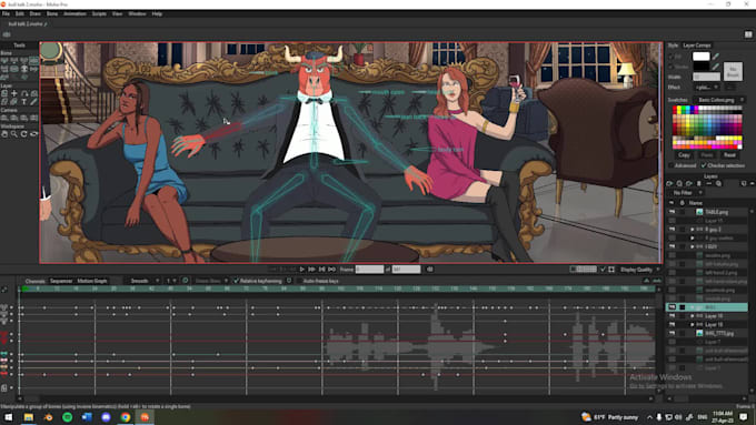 Rig 2d character in moho by Datopapuashvili | Fiverr