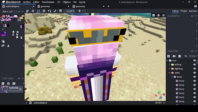 Create custom 3d skins for minecraft bedrock by Javierex | Fiverr