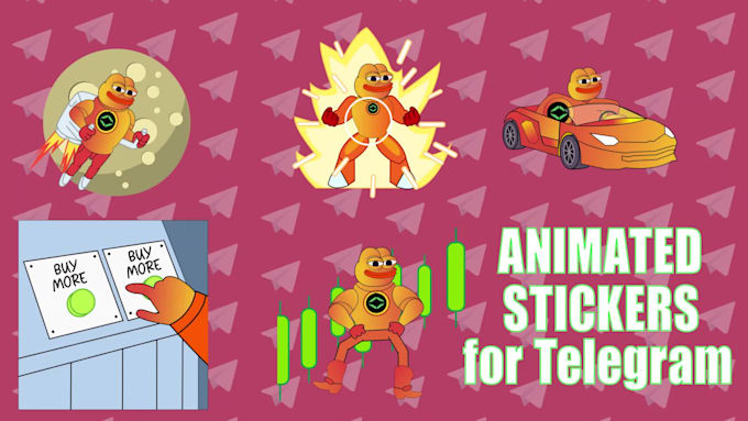 Create animated telegram sticker pack for you by Sami_khan1100 | Fiverr