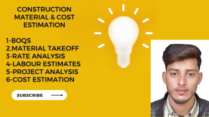 Do quantity takeoff, material take off and cost estimation by Mianwaqar186 | Fiverr