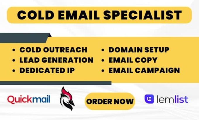 Set up quickmail, lemlist, woodpecker for cold outreach by Tech_pro86 | Fiverr