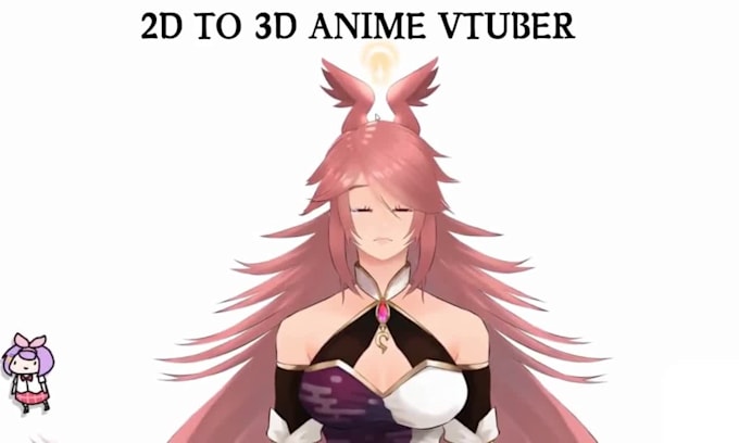Design 2d to 3d vtuber model, 2d vtuber animation, live2d vtuber model, facerig by Aniago ...