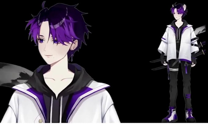 2d vtuber rig, rig vrchat avatar,lipsync,facerig,vrchat vroid model ...