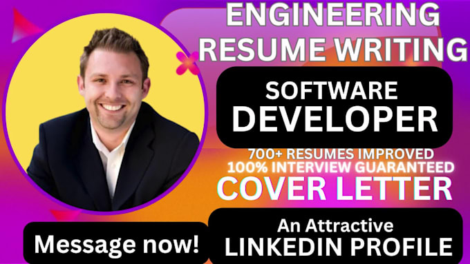 Write and edit software developer resume, engineering cover letter linkedin by Alakanmide204 ...