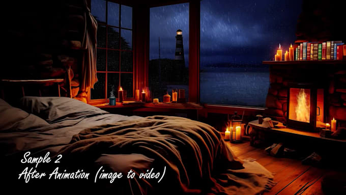 Ein animiertes lo-fi, ambiance, gemütliches loop-video erstellen