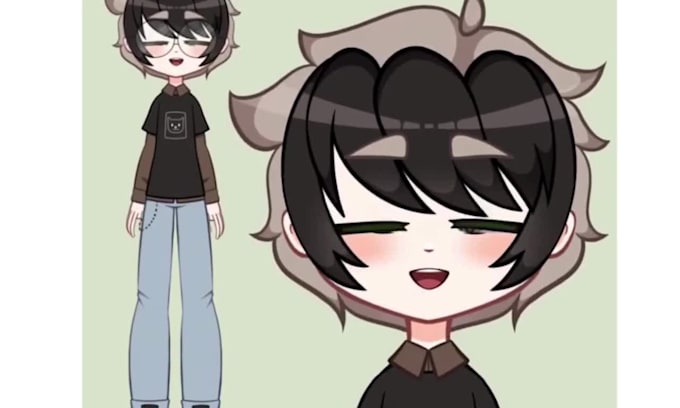 Draw and rig live2d vituber model vtuber commission studio 3d vtuber ...