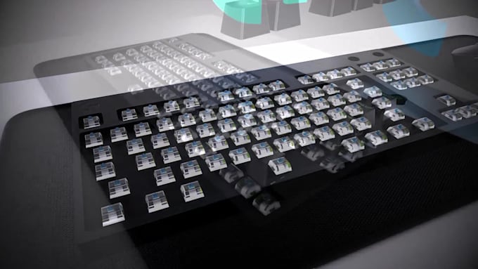 Create 3d mechanical keyboard products design and 3d keyboard products ...