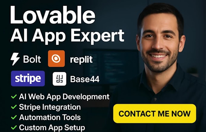 Lovable ai lovable dev app bolt new cursor ai replit base44 stripe integration by Mickymikke ...