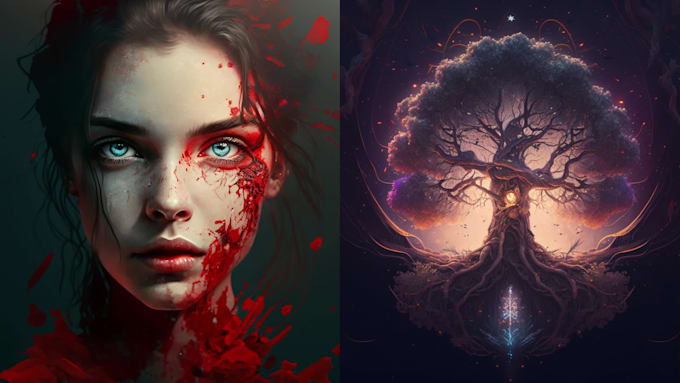 Create midjourney ai artwork to fit your needs by Emryssnow | Fiverr