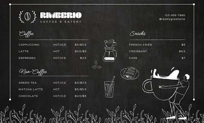 Design attractive restaurant menu and food menu by Touchvo | Fiverr