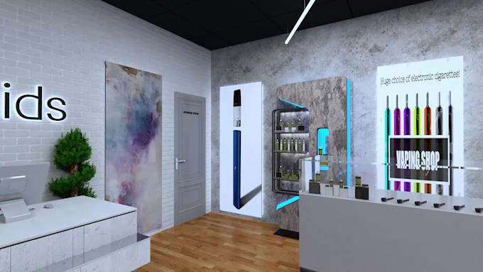 Design retail store, provide renders and walkthrough video by ...