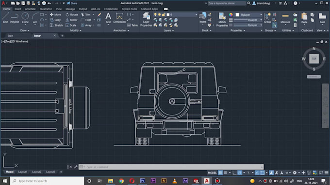 Create a 2d or 3d drawing from your sketch by Triambikeyjoshi | Fiverr