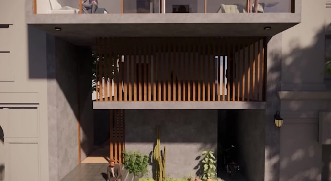 Do an interior 3d architecture model, realistic 3d rendering or the full design by Lymrender ...