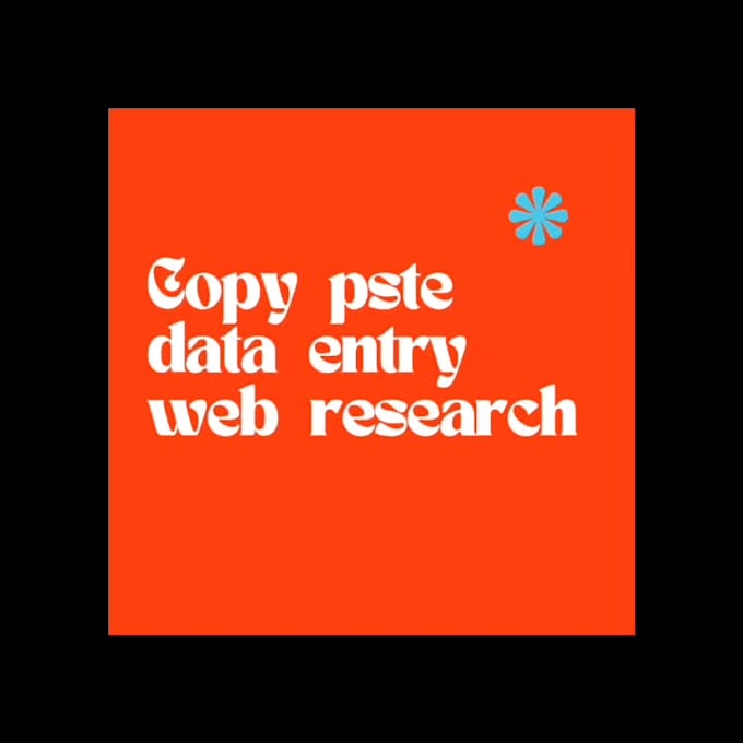 Perfect data entry and copy paste,web research and copy paste by ...
