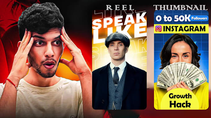 Create instagram reel thumbnail and reel cover design by Tusharvisions ...