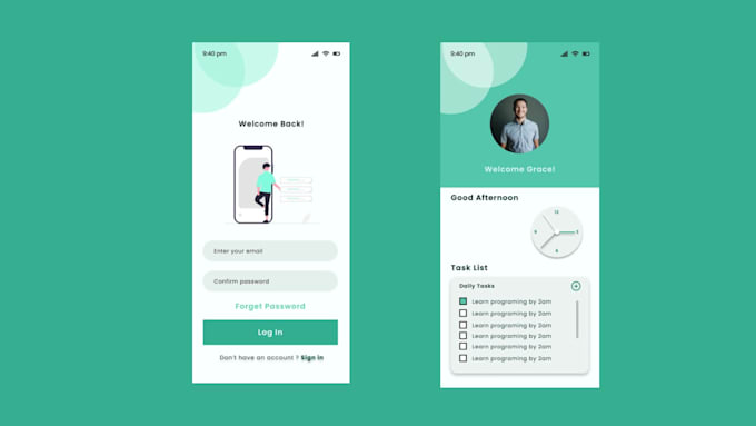 Design splash screen and onboarding screens for mobile app by Sadaf57 ...