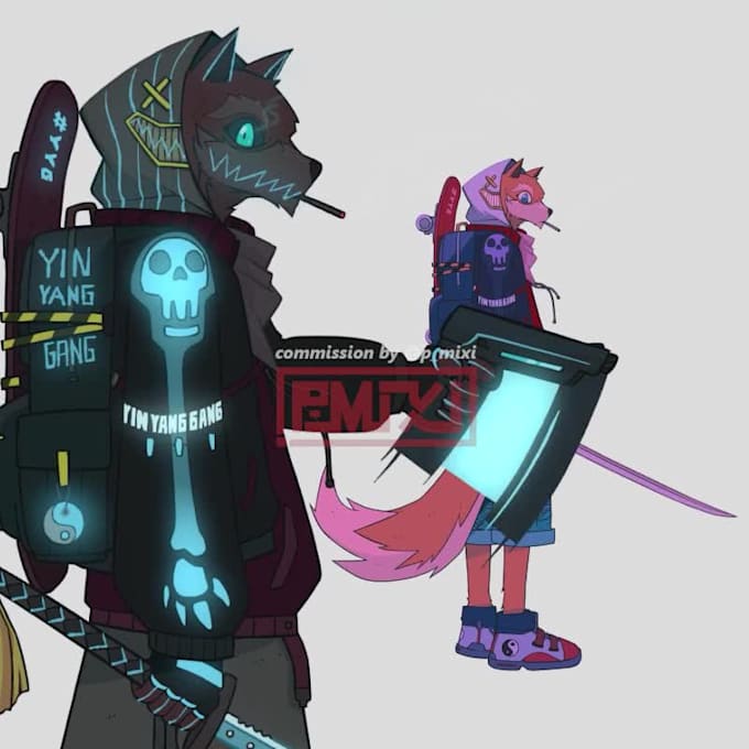 Create 2d animated gifs for your character and logo by Project_mixi ...
