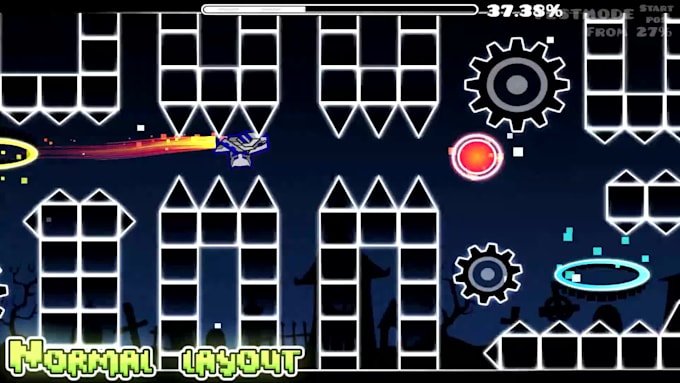 Make an amazing and synced geometry dash layout for you by Yuk999 | Fiverr