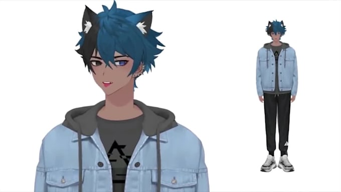 Live2d vtuber model,rig,vroid, pngtuber,toggles,anime art,vbridger ...