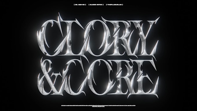 Acid chrome type y2k typeface logo by Theplaguelab | Fiverr