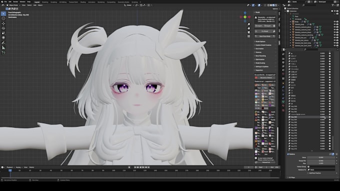 Create vtuber anime 3d vrchat avatars by Leesteath | Fiverr