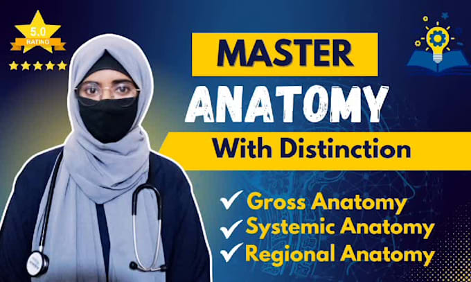 Tutor anatomy, gross anatomy, regional anatomy, histology, embryology