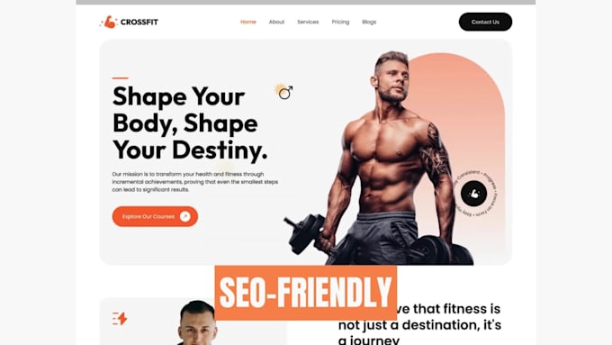 Build a gym, fitness and sports website with modern design by Imtiaz_risat | Fiverr