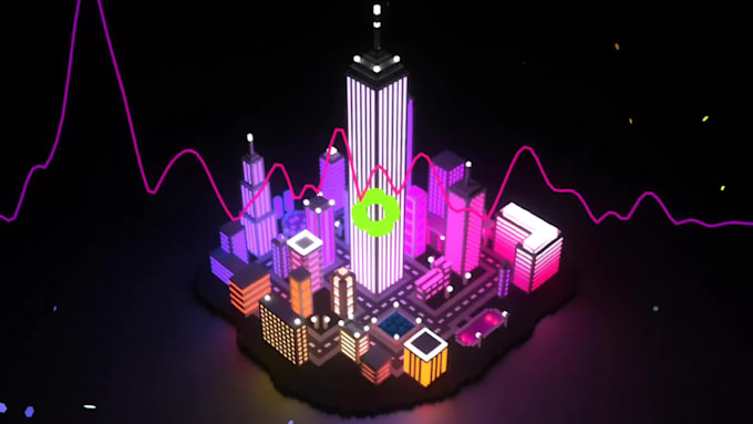 Create 2 ai artificial intelligence music animation visualizations by ...