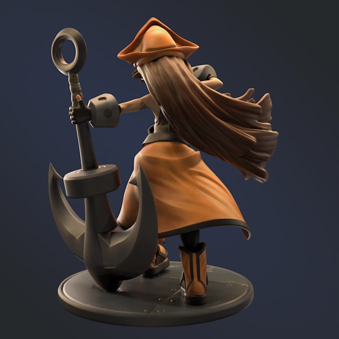 3d character and chibi game character design for game, 3d print and ...