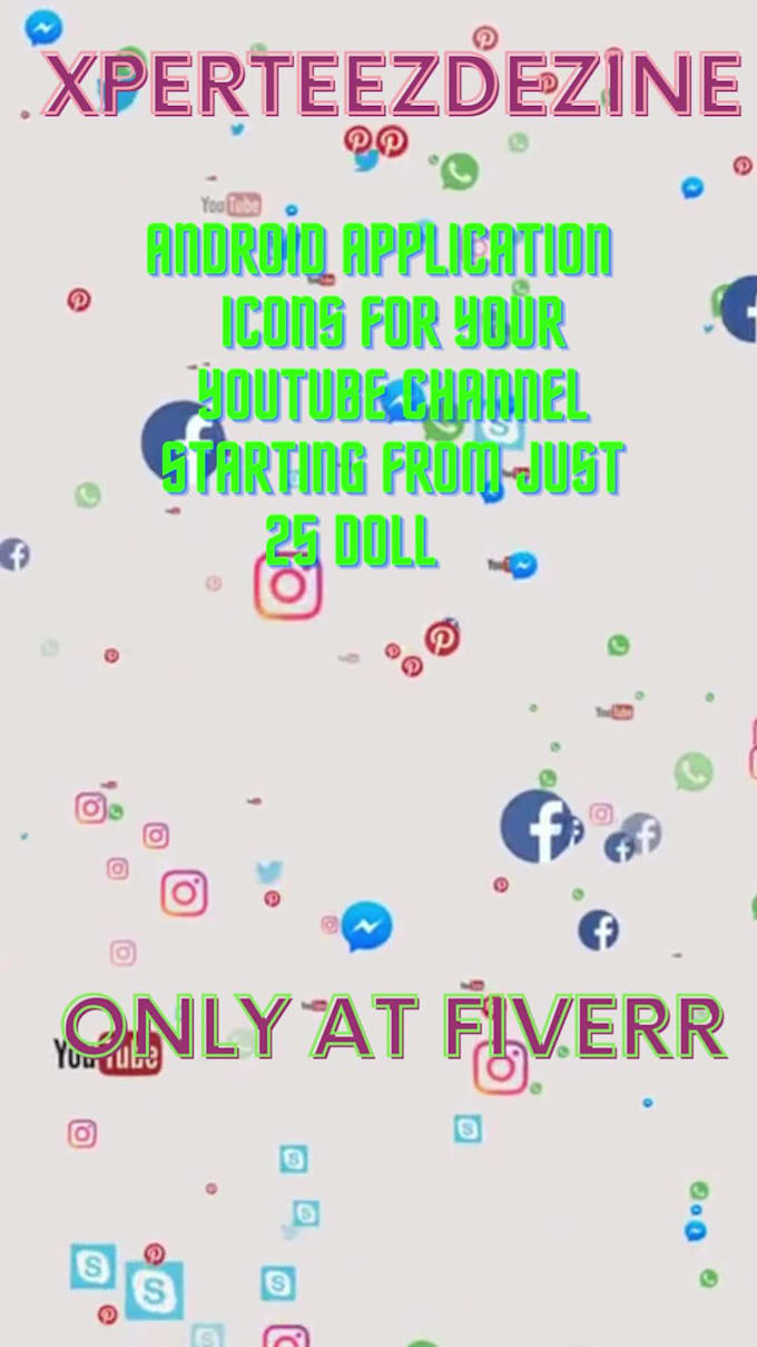 Design youtube app icon, 3d app icon, flutter application icon flat file icon by Xperteezdezine ...