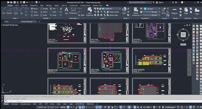 City permit drawings, roof plan, mep, foundation plan, for real estate ...