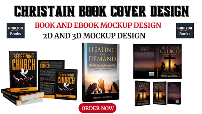 Design unique christian book cover, 3d book and ebook cover, amazon ...