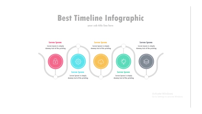 Design eye catching, professional infographics, flow chart, timeline by ...