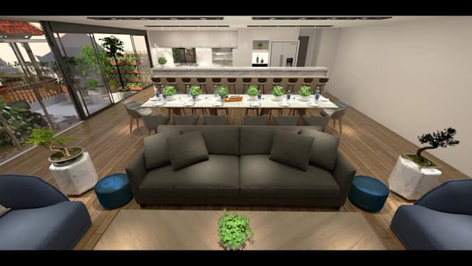 Design and render interior and exterior with sketchup vray by Le ...